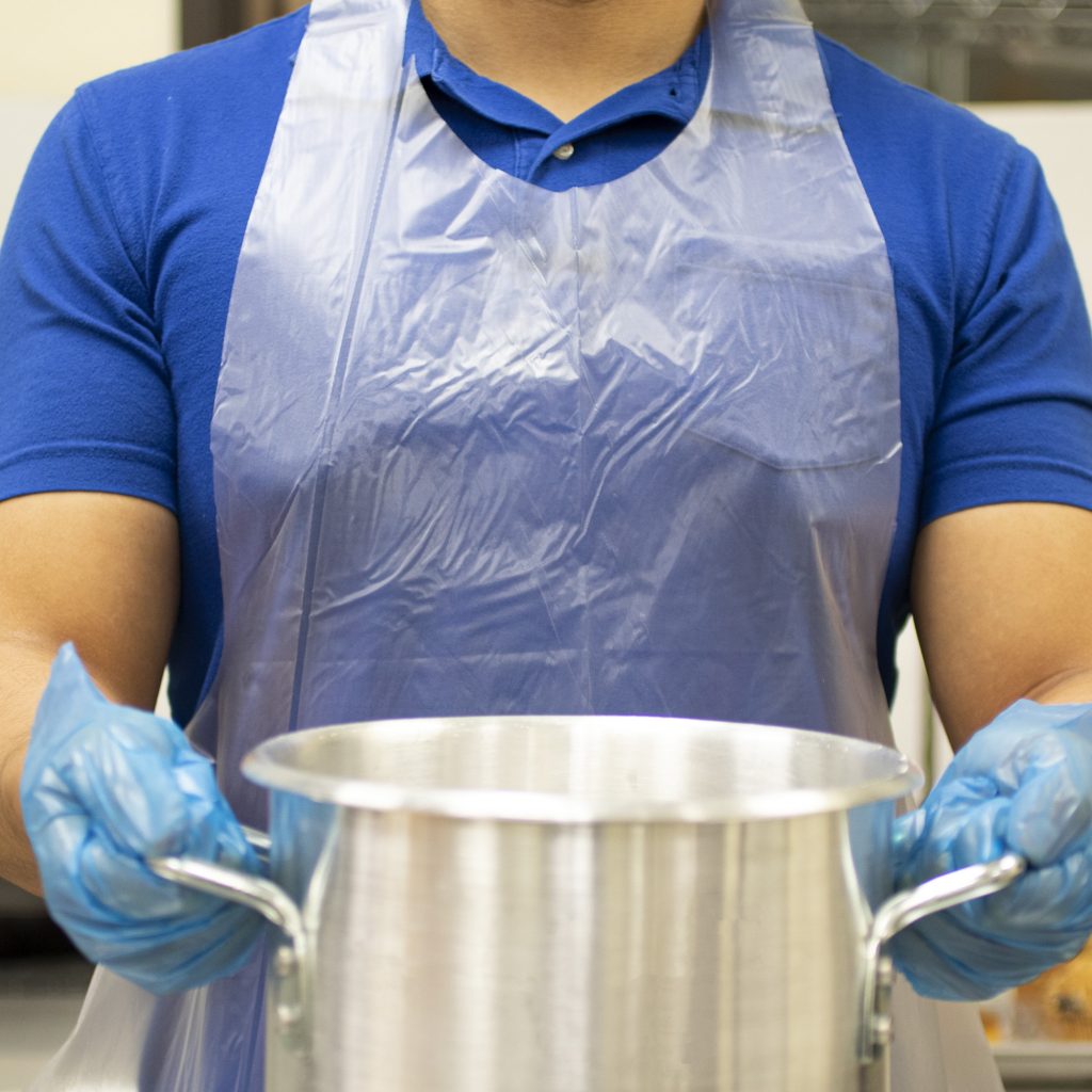 NeatGards® Low Density Medium Duty Embossed Poly Aprons - Clear ...