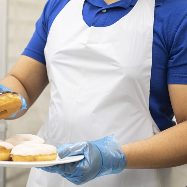 NeatGards® Low Density Medium Duty Embossed Poly Aprons - White ...